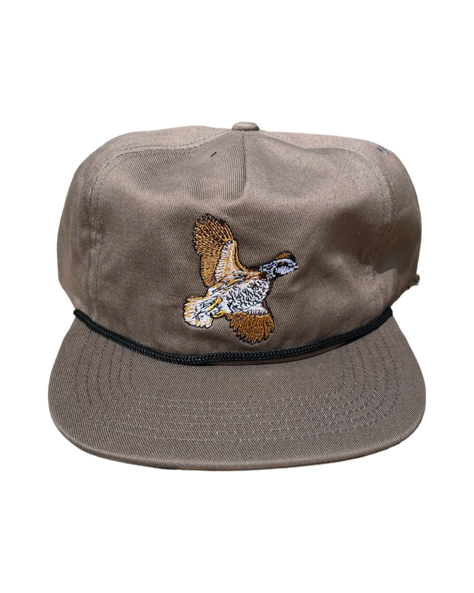 Old Tram Quail Rope Hat- Brown